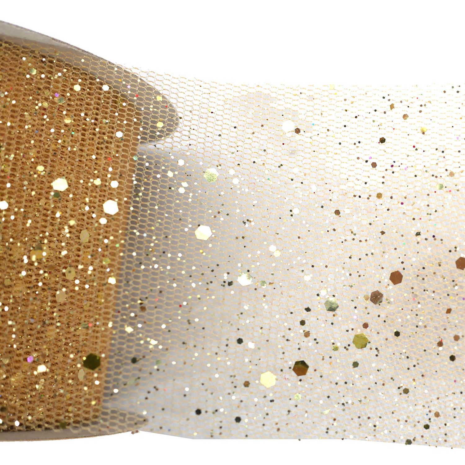 Cinta Navidad Dorado Brillo 6x270cm | Sodimac Perú