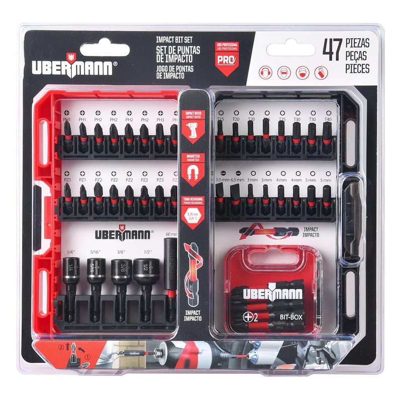Set Accesorios Herramientas 47Pzs Ubermann | Sodimac Perú