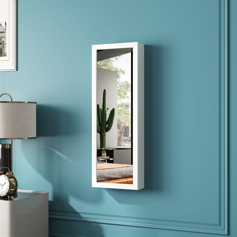 Espejo Deco Joyero Muro Blanco | Sodimac Falabella