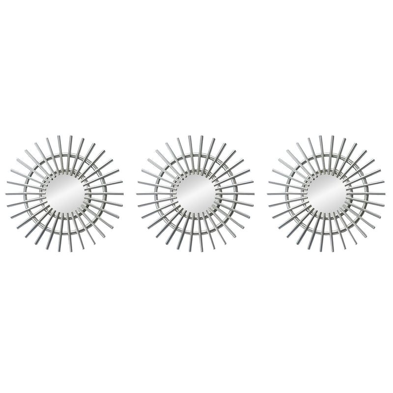 Set x3 Espejos Sol 25cm Plata | Sodimac Falabella