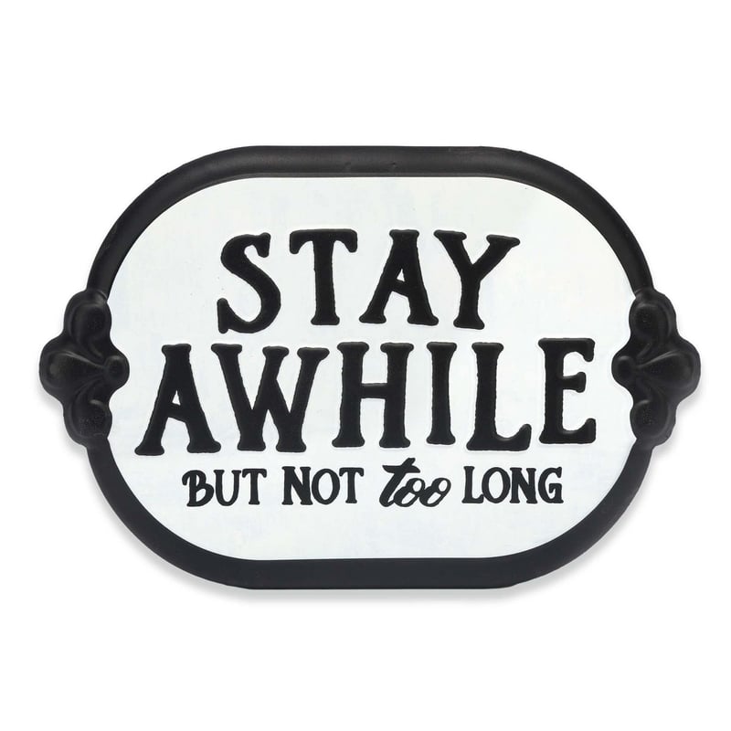 Cuadro Metal Stay Awhile | Sodimac Falabella