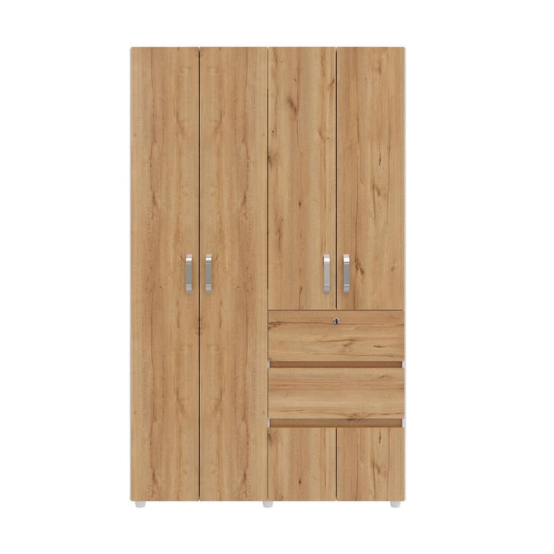 Ropero 4 Puertas 2 Cajones Melamina Duna | Sodimac Falabella