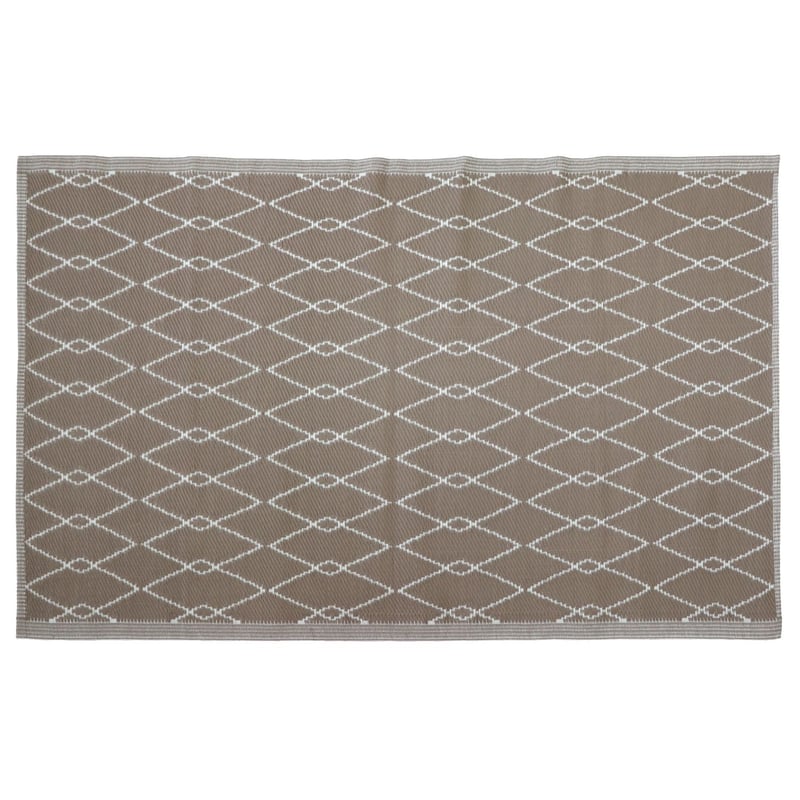 Alfombra de Terraza Boho Taupe/Blanco 180x120cm | Sodimac Falabella