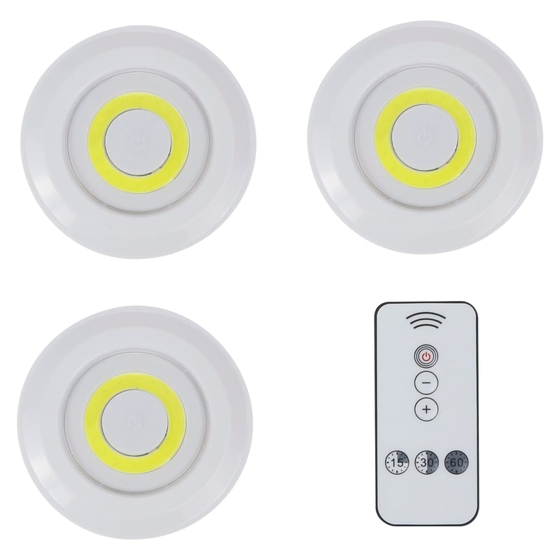Pack 3 Luz Led con Control 100lm | Sodimac Falabella
