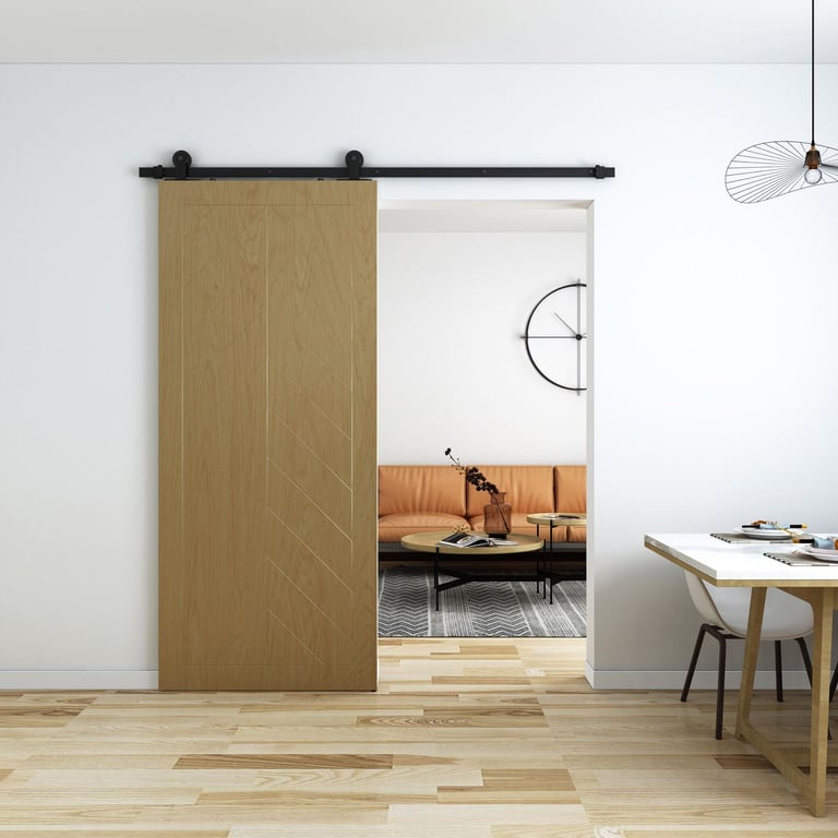 Puerta Corredera MDF TALL Café 91x203x3,5 | Sodimac Falabella