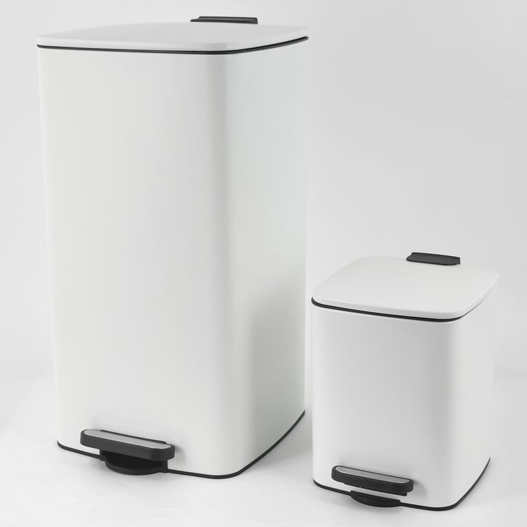 Basurero de Metal Blanco 30.5 Lt Kleine | Sodimac Falabella