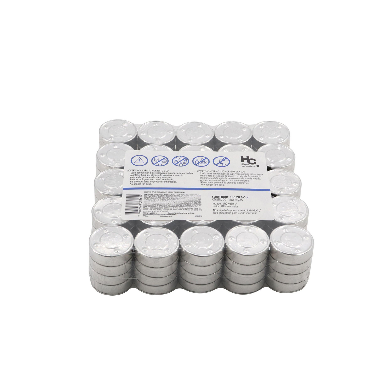 Set 100 Velas Blanco | Sodimac Falabella