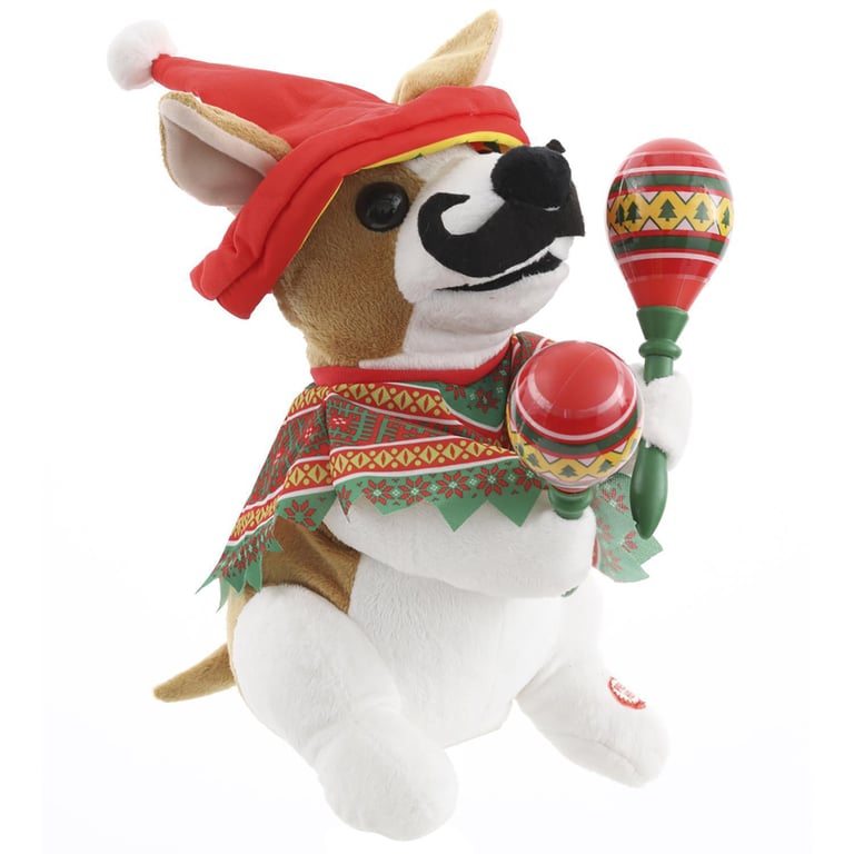 Perro Musical Bailarín a Batería Navidad 33cm | Sodimac Falabella