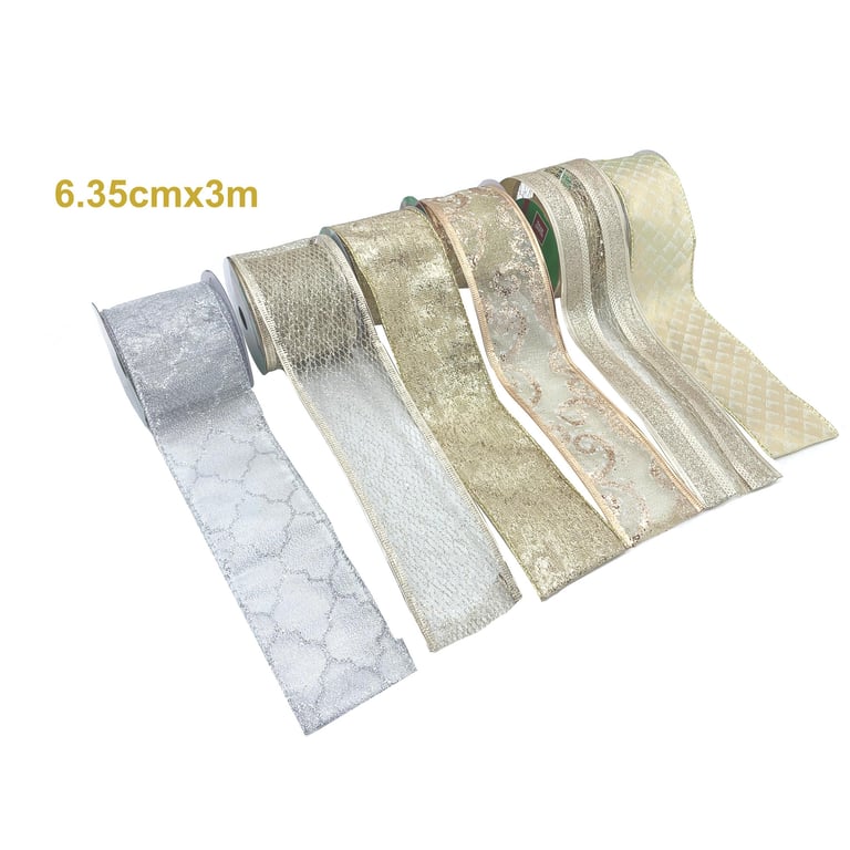 Cinta Navidad Rojo/Dorado 6.35cmx3m Surtido | Sodimac Falabella