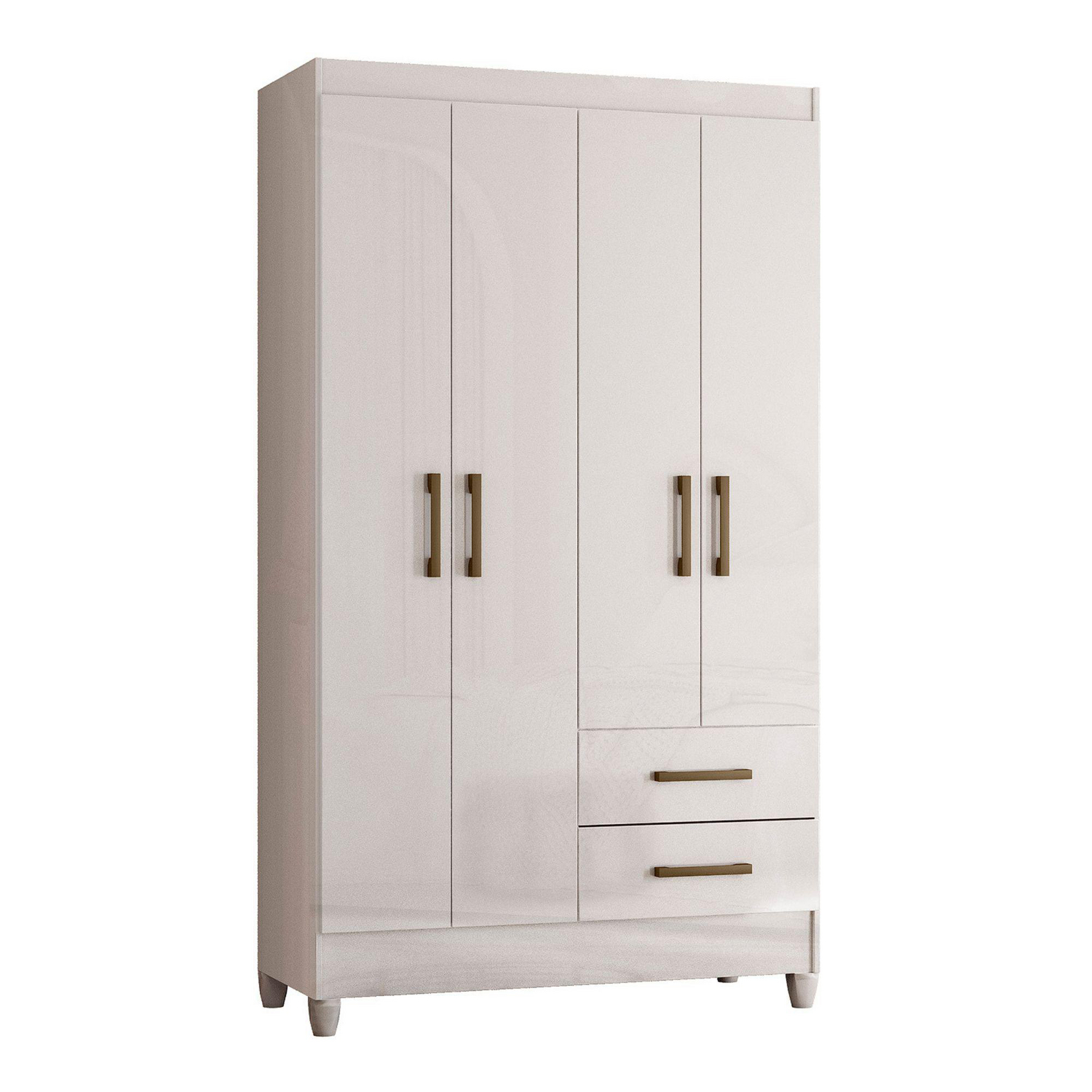 Ropero Blanco 4 Puertas 2 Cajones Lima | Sodimac Falabella