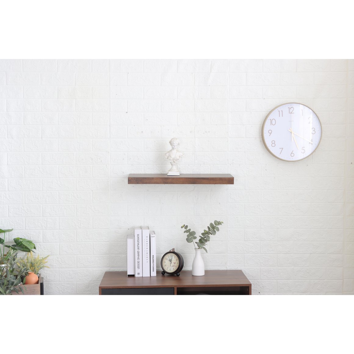 Repisa de Melamina con Cajón Café 60x20x4cm | Sodimac Falabella