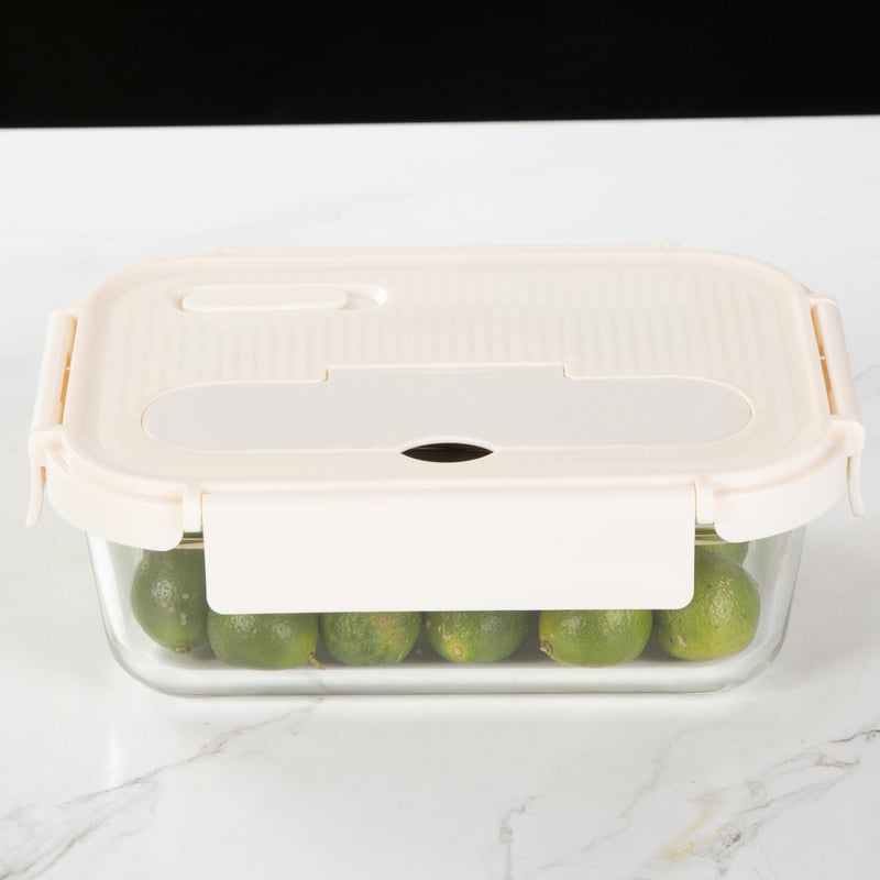 Táper De Vidrio Blanco 1050Ml Con Cubiertos | Sodimac Falabella