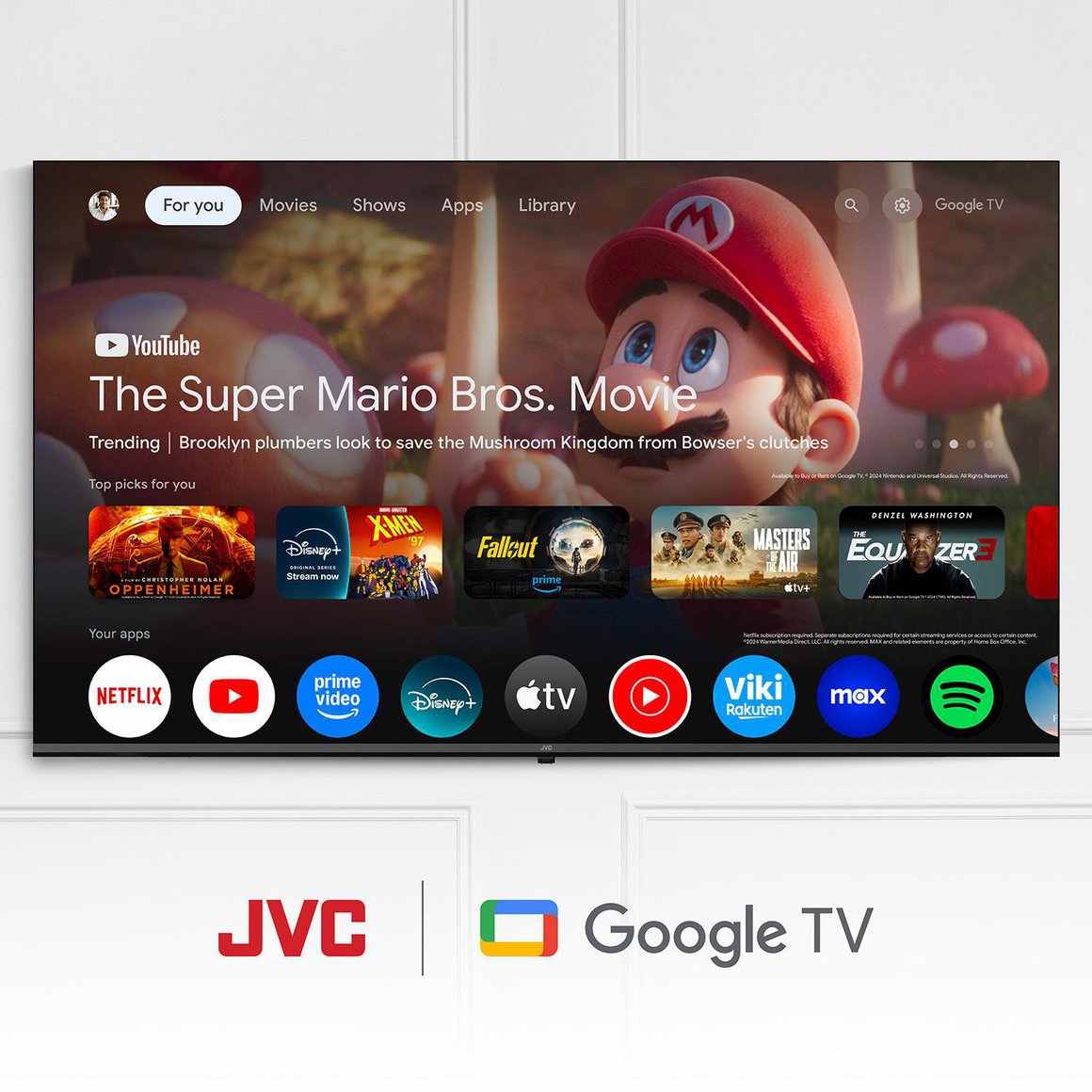 Televisor Smart TV JVC 65" Ultra HD 4K LT-65KB5382 | Sodimac Falabella