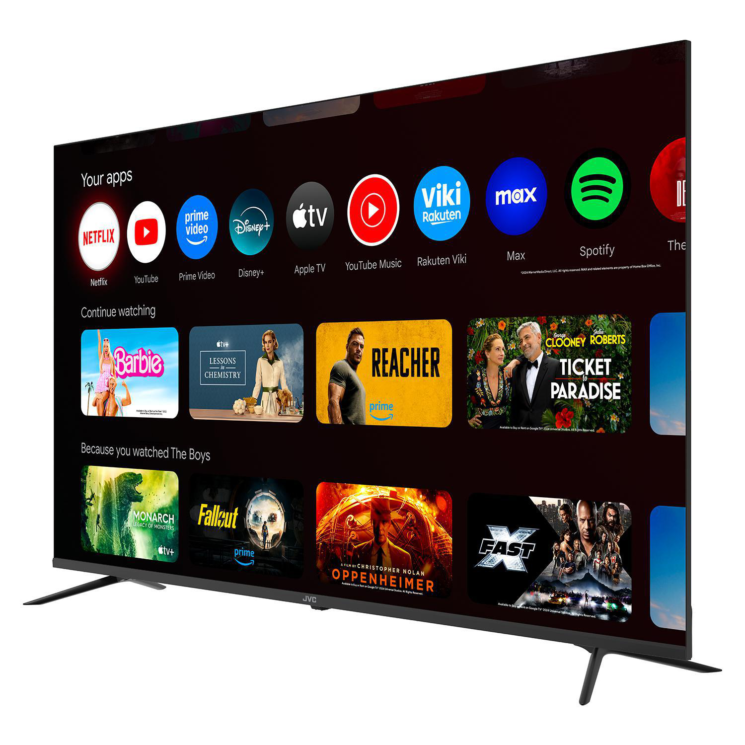 Televisor Smart TV JVC 65" Ultra HD 4K LT-65KB5382 | Sodimac Falabella