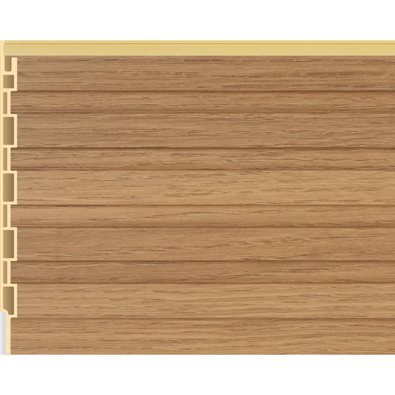 Wall Panel WPC Café Slim Claro 240x16.6cm 0.39m2 - Venta por Unidad ...