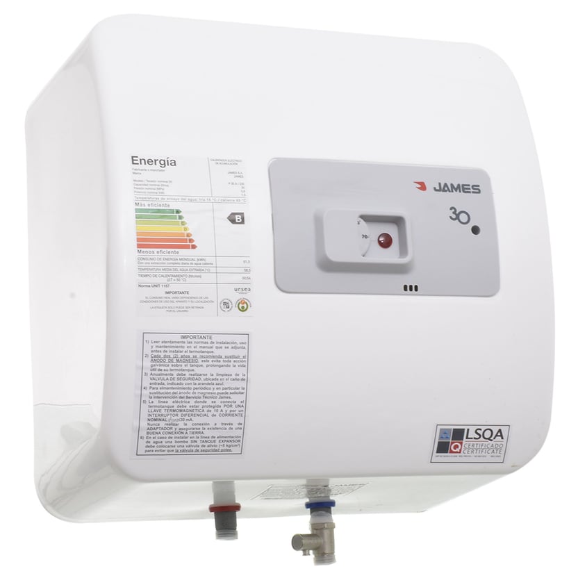 Calefón electrico de acero 30L - Sodimac.com.uy