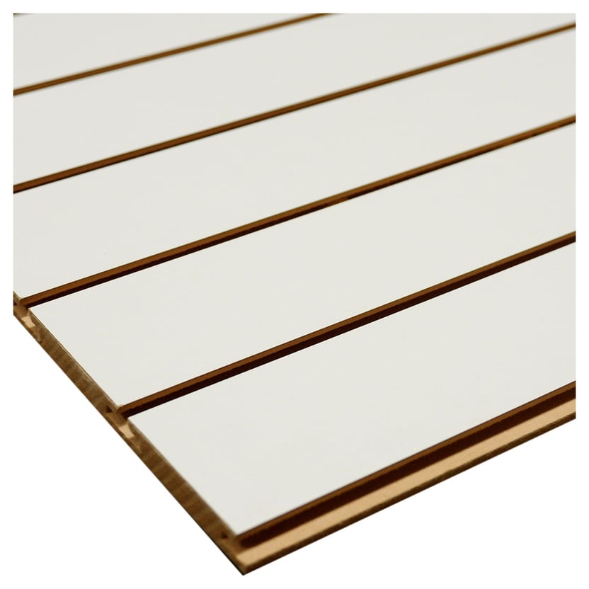 MDF ranurado 18 mm 183 x 260 cm blanco - Sodimac.com.uy