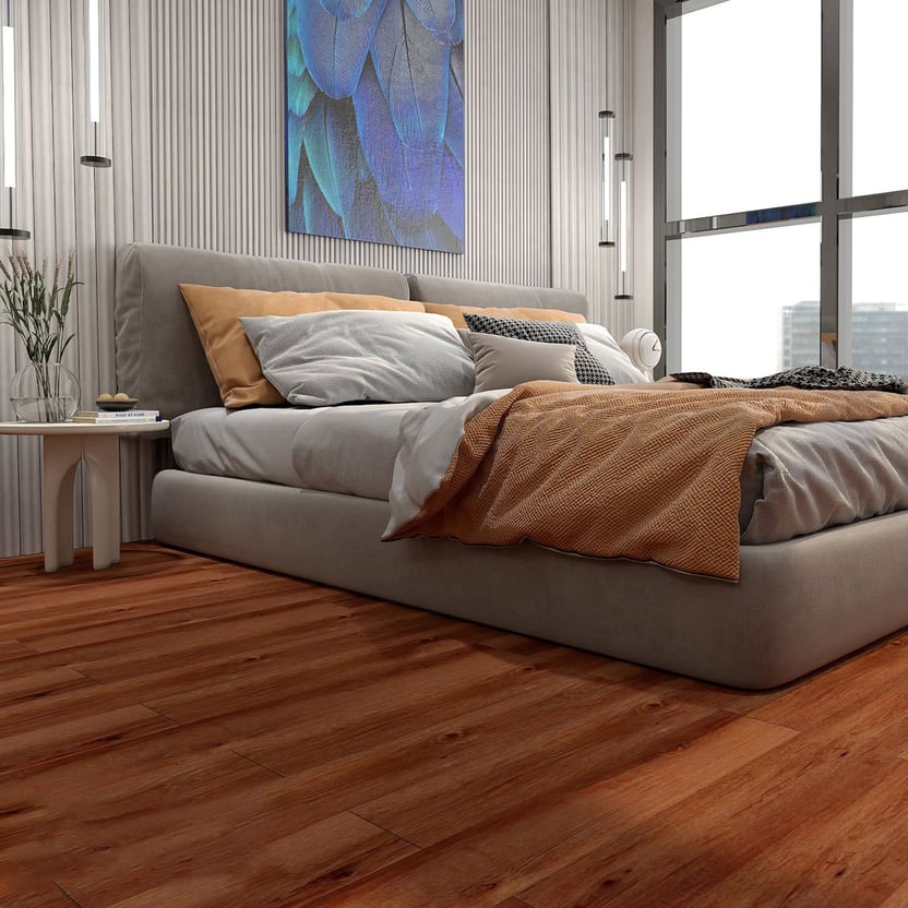 Piso vinílico SPC Artistry 3.2 mm café - Sodimac.com.uy