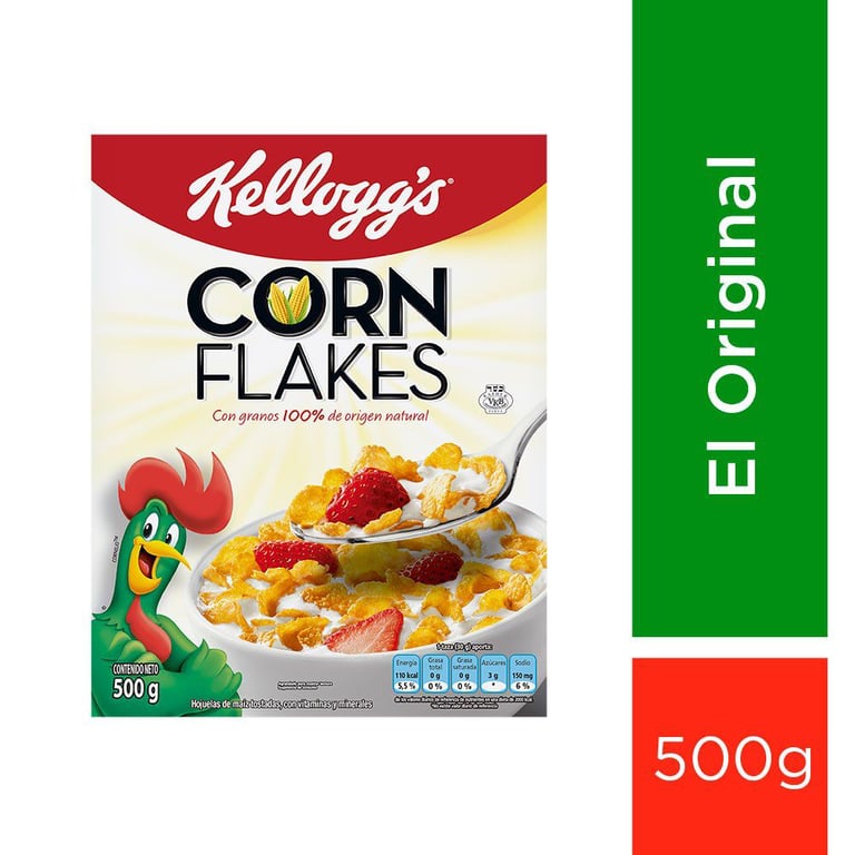 Cereal Corn Flakes Kelloggs 500 g | Tottus Perú