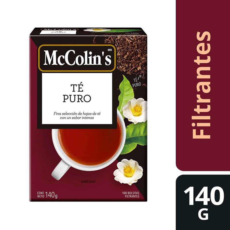 Té Puro Mc Colin's 100 Filtrantes | Tottus Perú