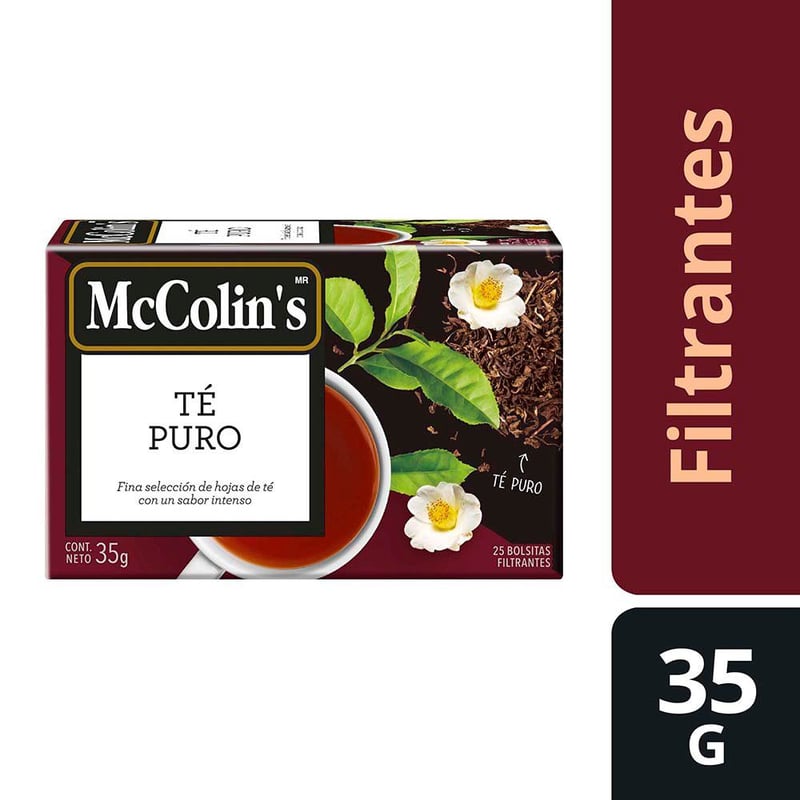 Té Puro Mc Colin's 25 Filtrantes | Tottus Perú