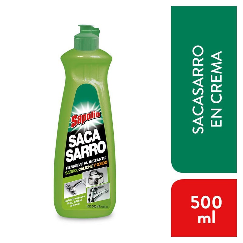 Limpiador Sapolio En Crema Sacasarro Envase 500 mL | Tottus Perú
