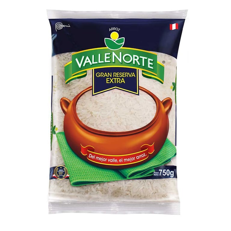 Arroz Extra Valle Norte 750 g | Tottus Perú