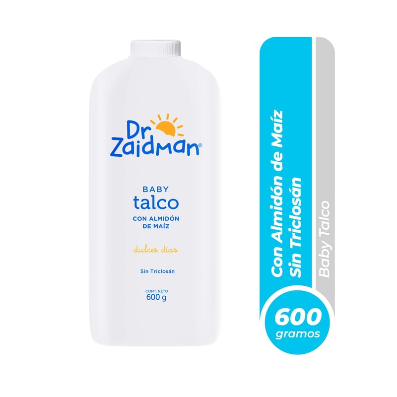 Talco Para Bebé Dr Zaidman Almidón Envase 600 g | Tottus Perú