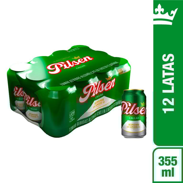 Cerveza Pilsen Callao Twelve Pack Lata 355 mL | Tottus Perú
