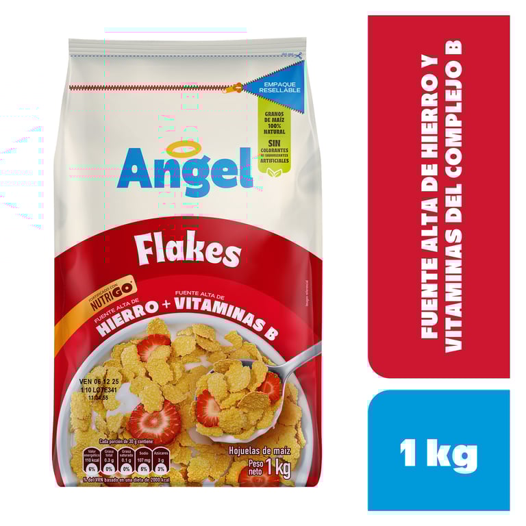 Cereal Angel Flakes Hojuelas Maíz Bolsa 1 Kg | Tottus Perú