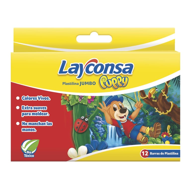 Plastilina Layconsa Jumbo Puppy Caja 12 Und | Tottus Perú