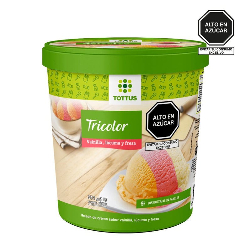 Helado tricolor | Tottus Perú