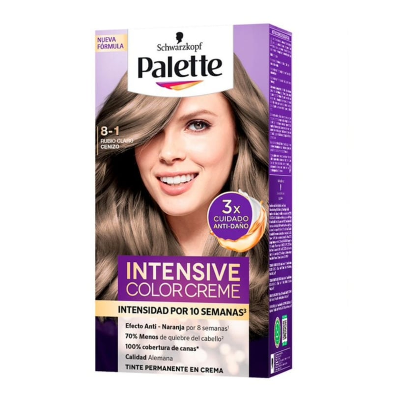 Kit Tinte Capilar Palette Tono 81 Rubio Claro Cenizo | Tottus Perú