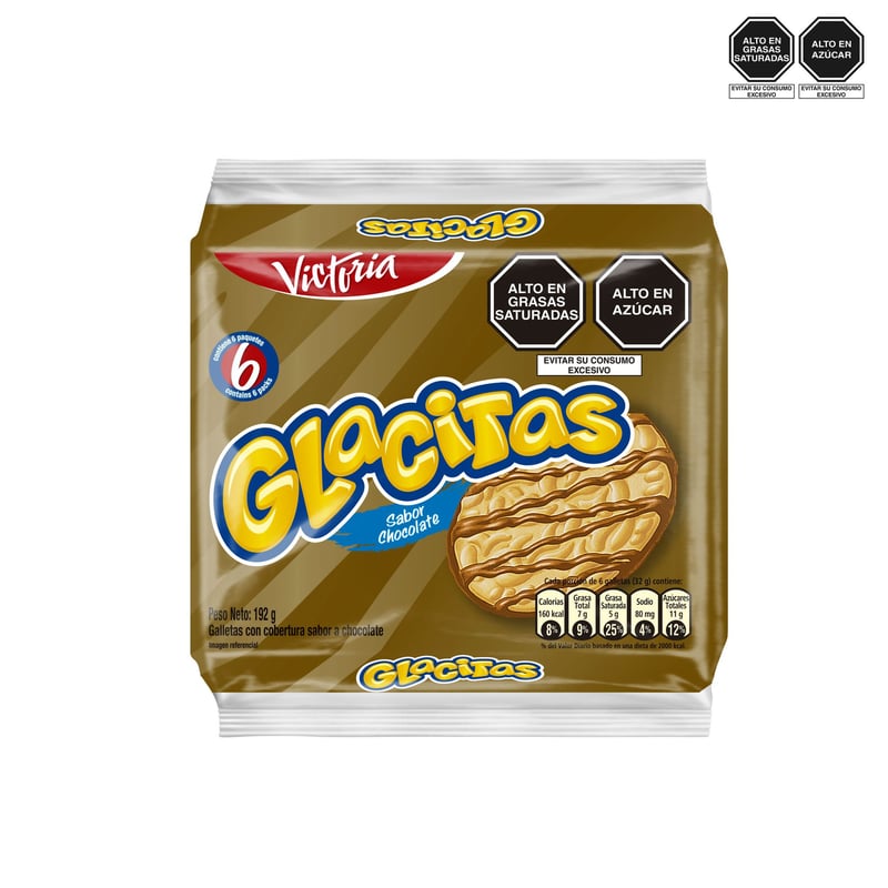 Galleta Glacitas Sabor Chocolate Victoria 6 Unidades | Tottus Perú