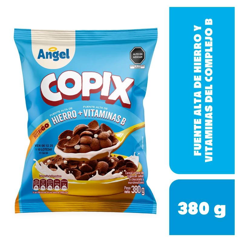 Cereal Angel Copix Chocolate y Marshmellows Bolsa 380 g | Tottus Perú