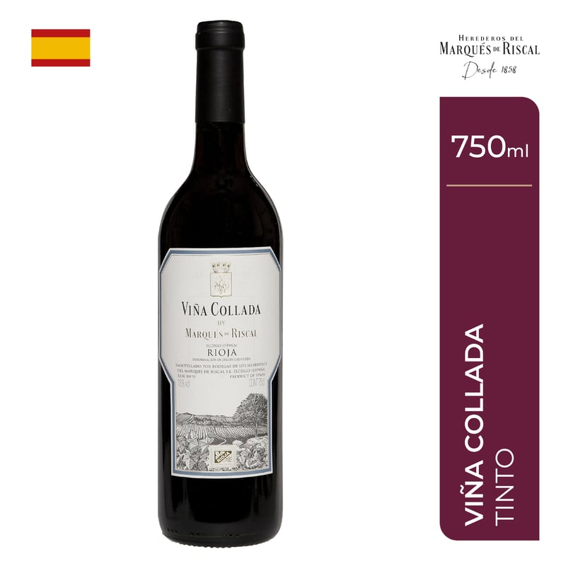 Vino Marques De Riscal Tinto Rioja Viña Collada Botella 750 mL | Tottus ...