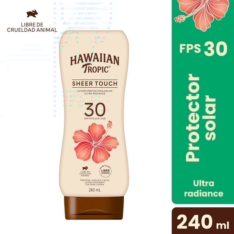 Bloqueador Solar Hawaiian Tropic Sheer SPF50+ Envase 240 mL | Tottus Perú