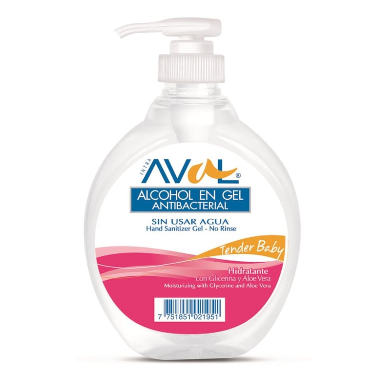 ALCOHOL EN GEL AVAL HAND TENDER 380ML | Tottus Perú