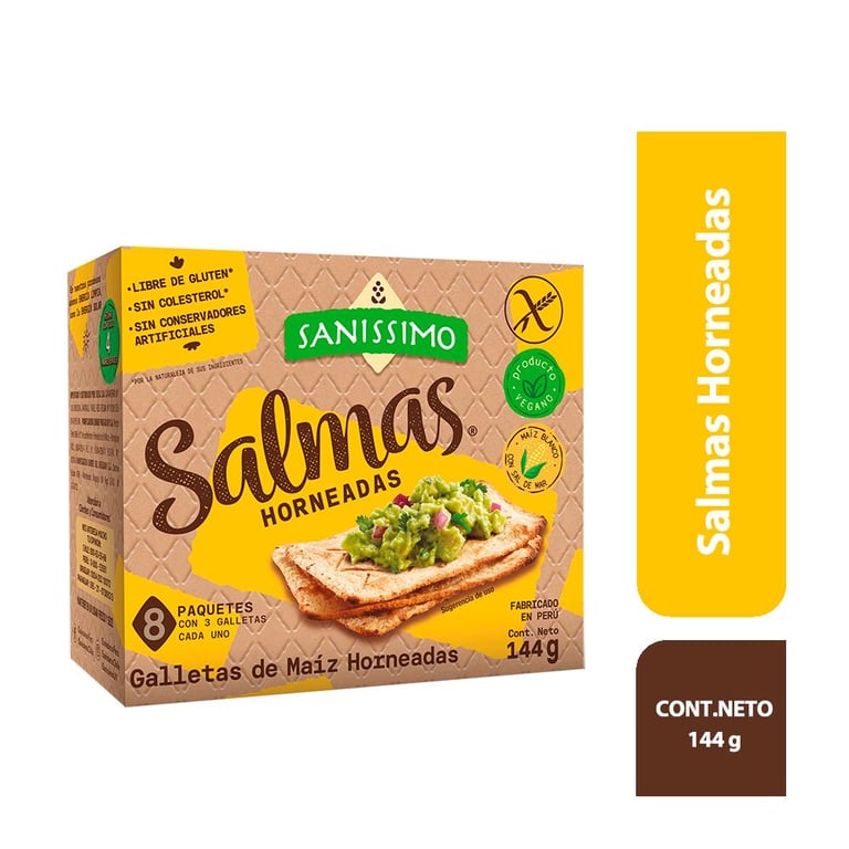 Galleta Saludable Salmas Sanissimo 144 g | Tottus Perú