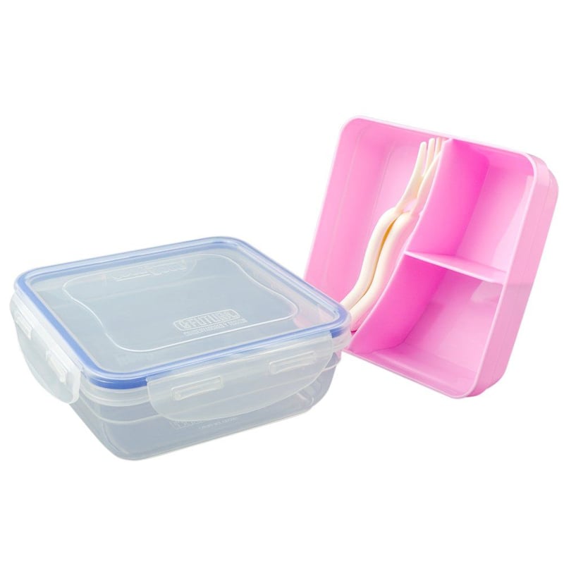 Set de Taper Alimentos para Viaje 3 Divisiones + Cubiertos Niña Basa ...