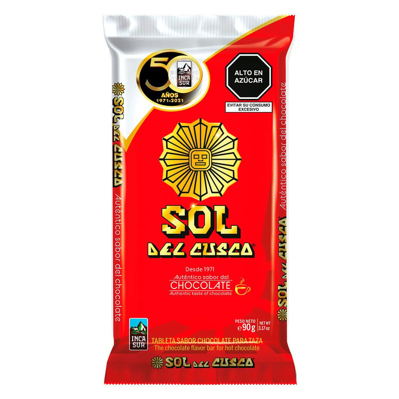 Chocolate para Taza Tradicional Sol del Cusco 90 g | Tottus Perú
