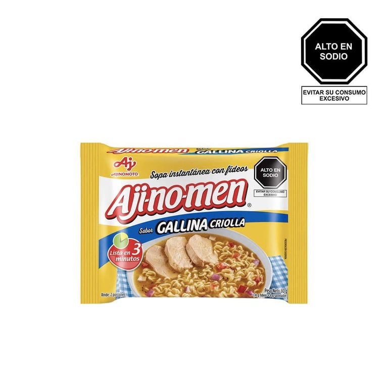 Sopa Instantánea Ajinomen Sabor Gallina Criolla 80 g | Tottus Perú
