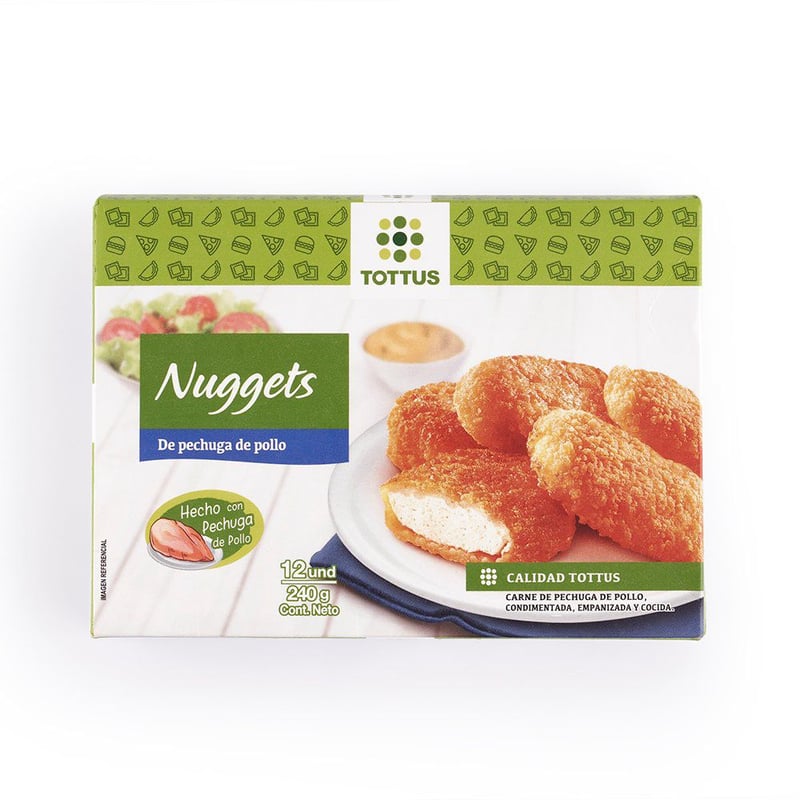 Nuggets De Pechuga De Pollo Tottus 12 Un | Tottus Perú