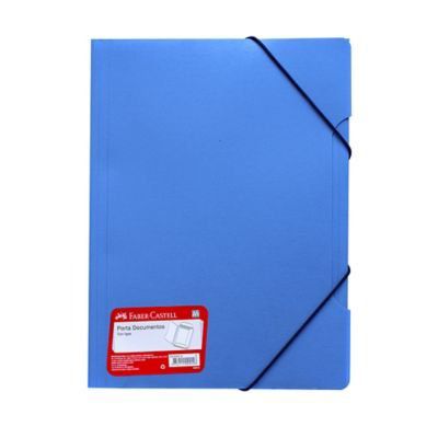 PORTA DOCUMENTOS A4 CON LIGAS AZUL | Tottus Perú