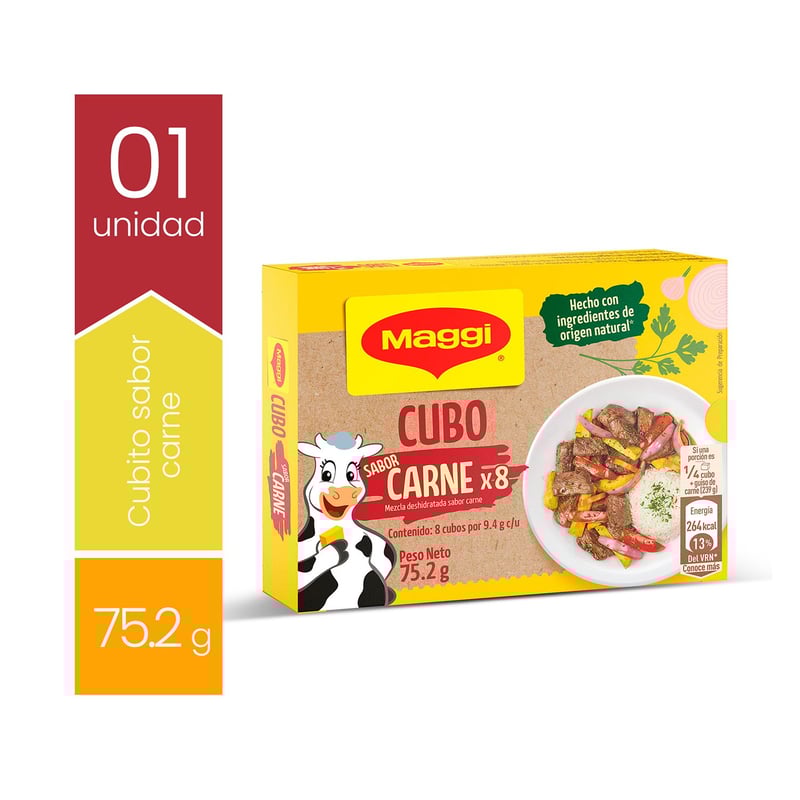Cubo de Sabor a Carne Maggi 8 unidades | Tottus Perú