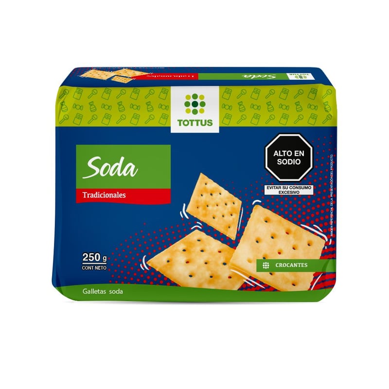 Galleta de soda Tottus 250 g | Tottus Perú