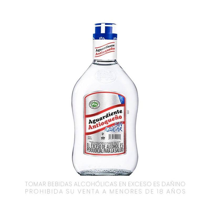 Aguardiente Antioqueño Clásico Sin Azúcar Botella 375 mL | Tottus Perú