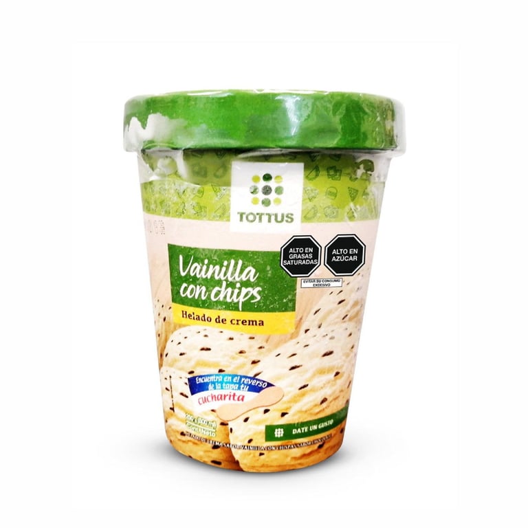 Helado de vainilla con chips | Tottus Perú