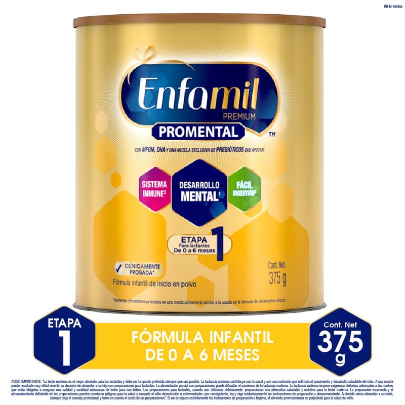 FORMULA LACTEA ENFAMIL PREMIUM 1 POTE X 375 G | Tottus Perú