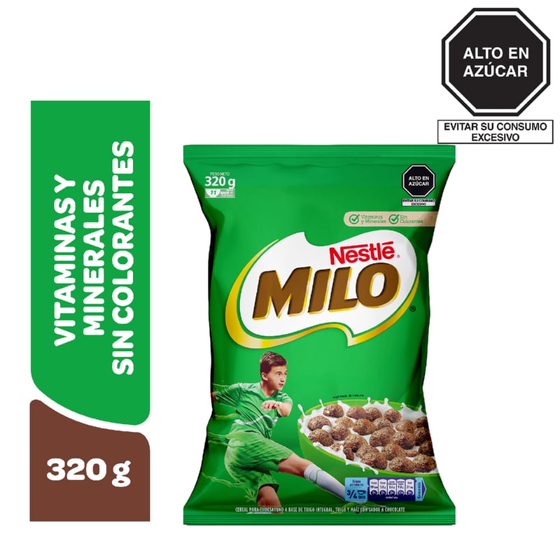 Cereal sabor chocolate Milo de 320 g | Tottus Perú